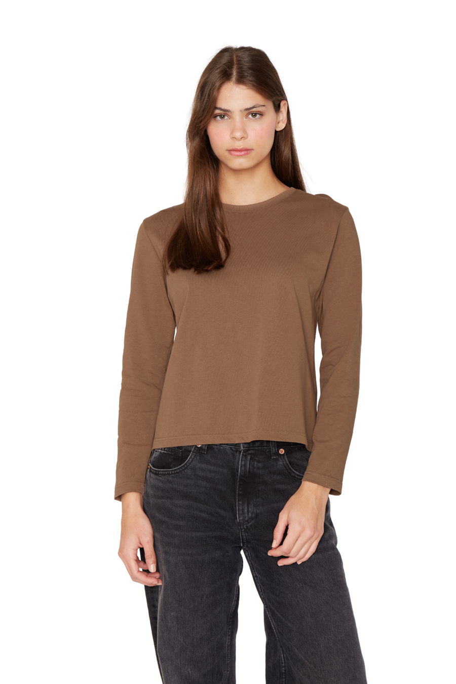 Polera Jacinta manga larga café – Jacinta Tienda